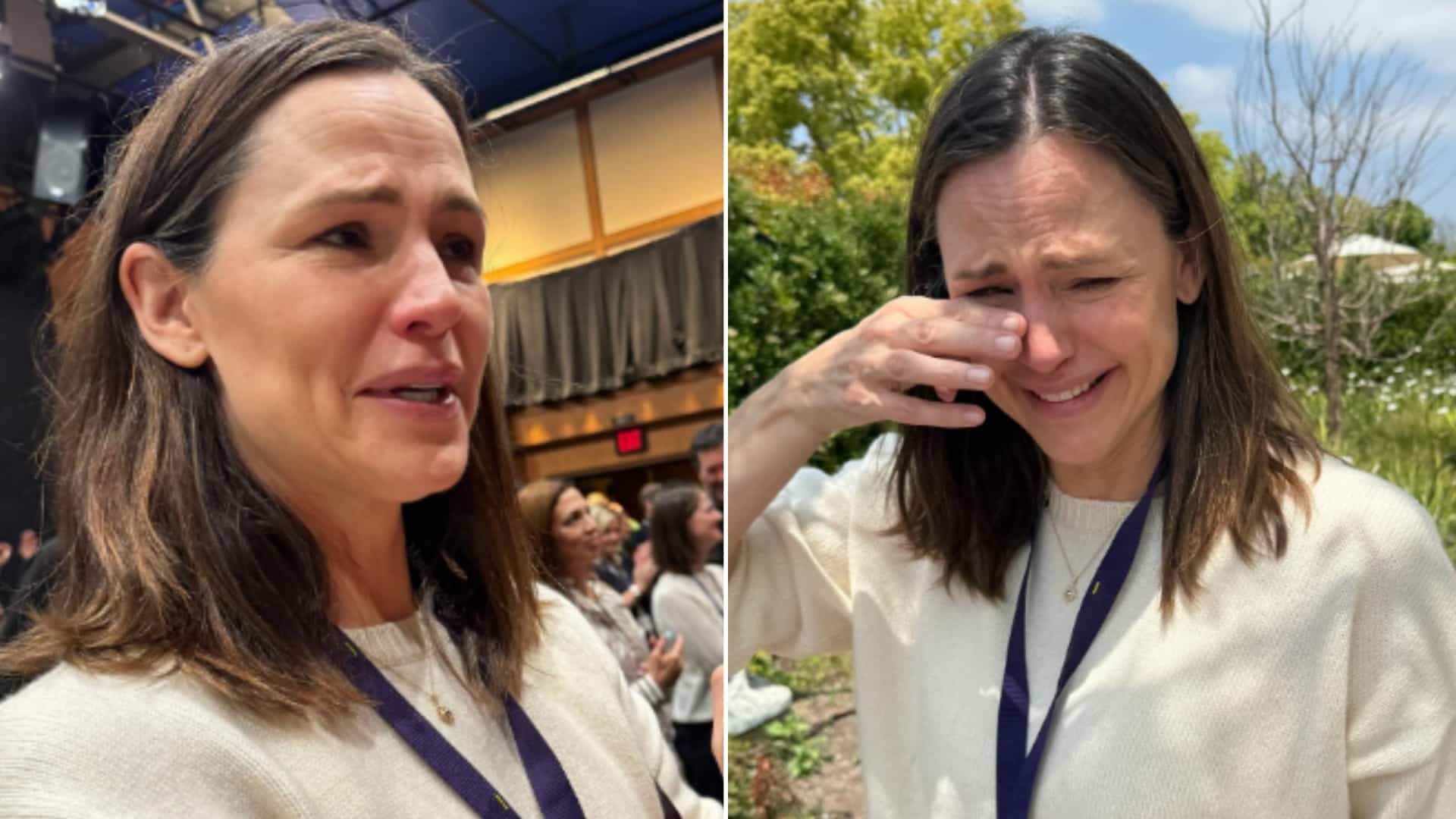 Jennifer Garner rompe a llorar por Violet, su hija con Ben Affleck