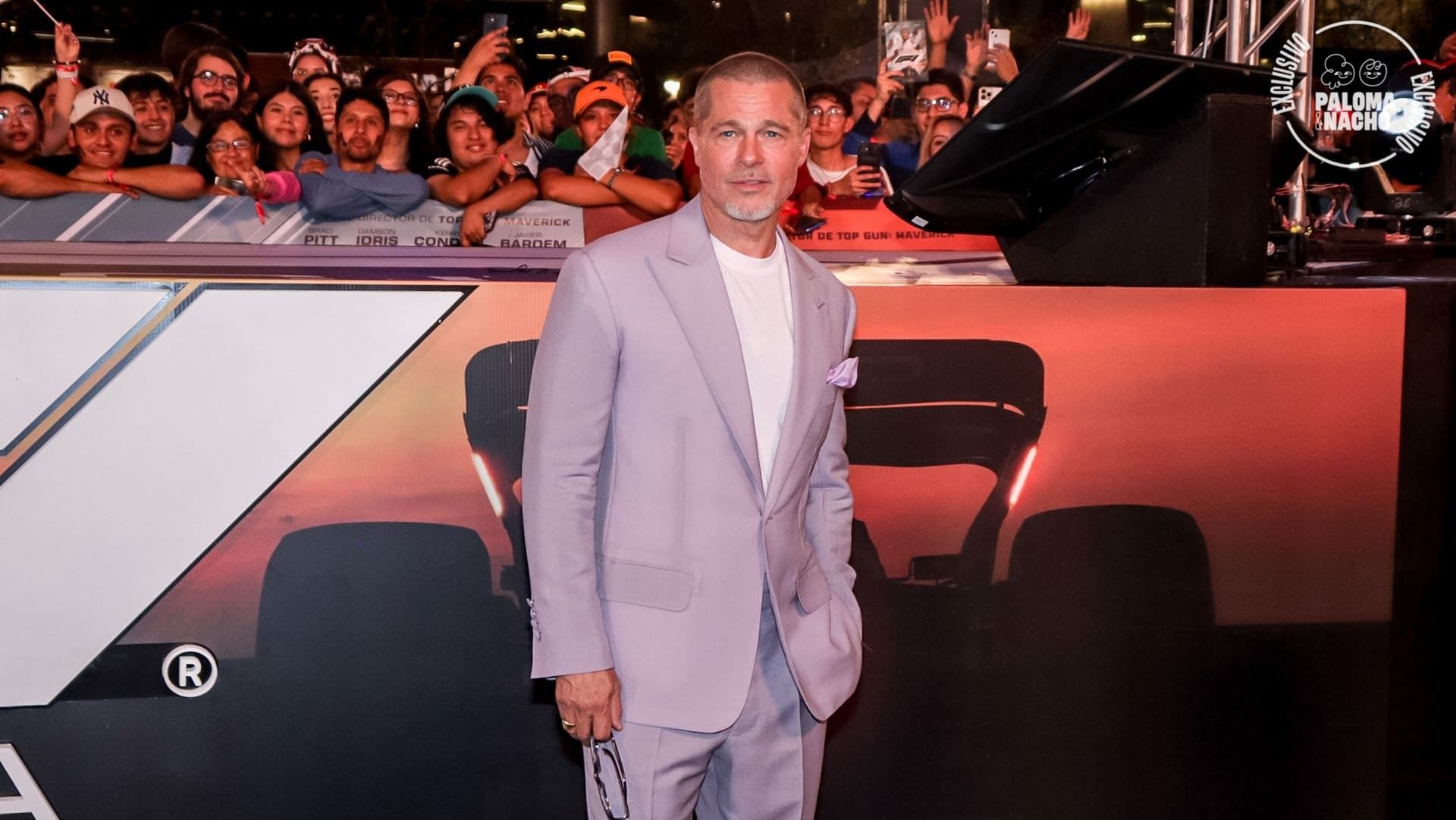 Brad Pitt enamoró a sus fans en la premiere de F1 en CDMX - Paloma & Nacho