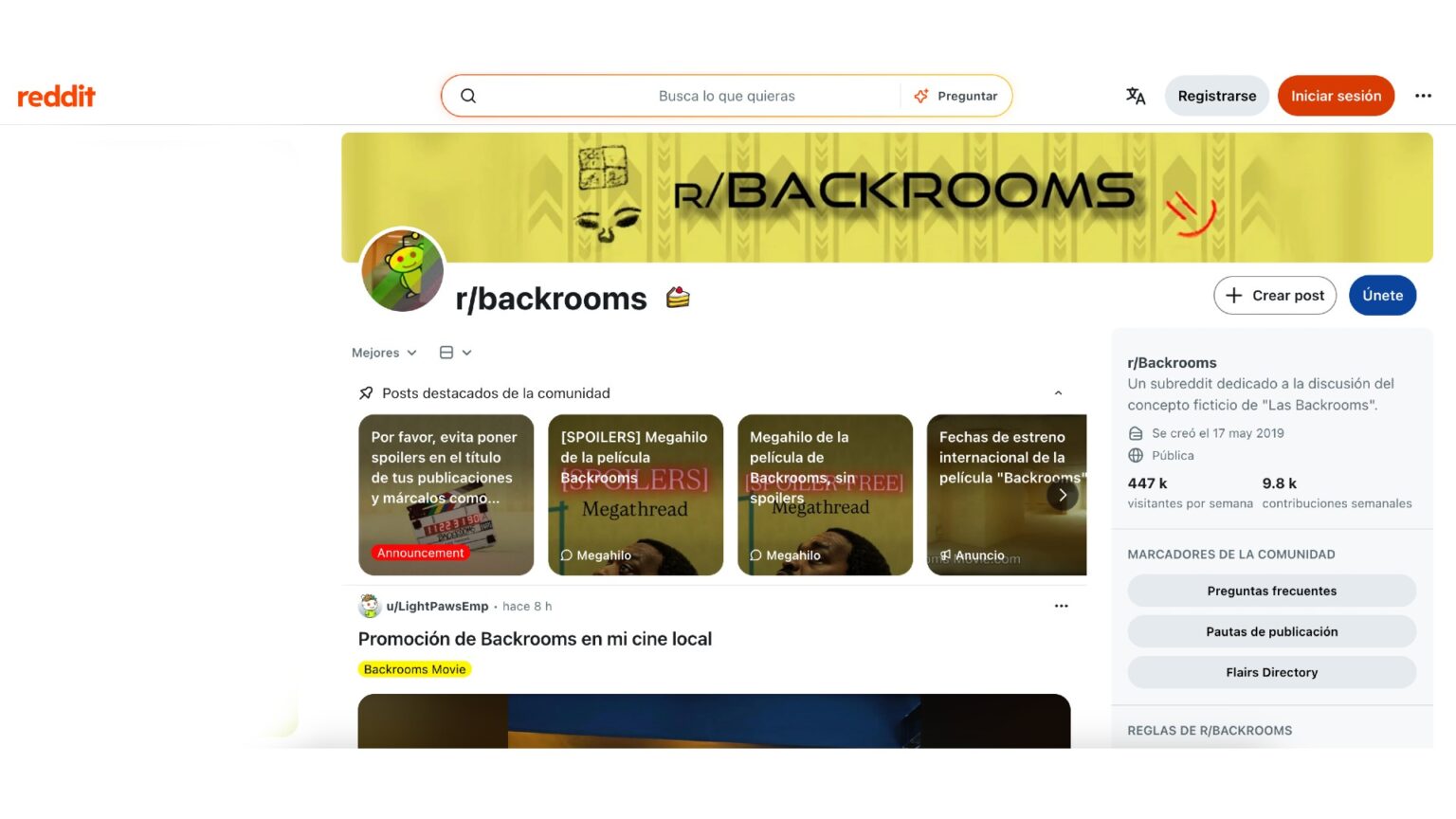 Backrooms cambia las reglas: Hollywood busca ideas en Reddit